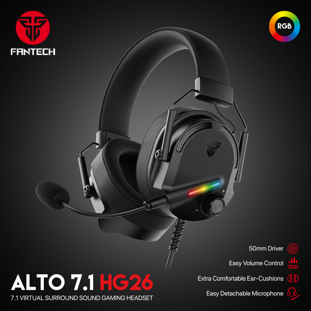 אוזניות גיימינג חוטיות HG26 Fantech - בסטק